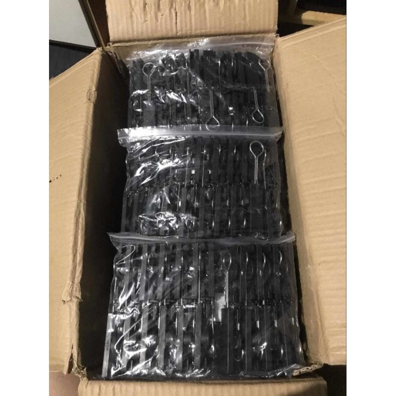 50 PCS FIBER FIXING ANCHORING S-type F clamp fiber optic wire telco ...