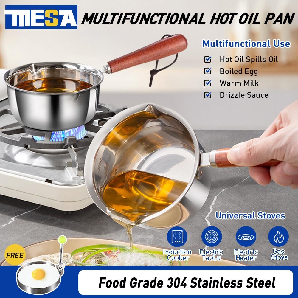 Stainless Steel Pan Milk Pot Cooking Pot Induction Saucepan Butter Pot ...