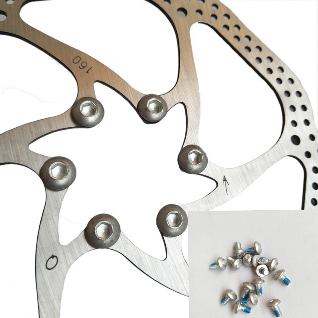 6pcs Disk Brake Rotor Bolts Steel Prevent T25 MTB Bicycle Brakes Disc ...
