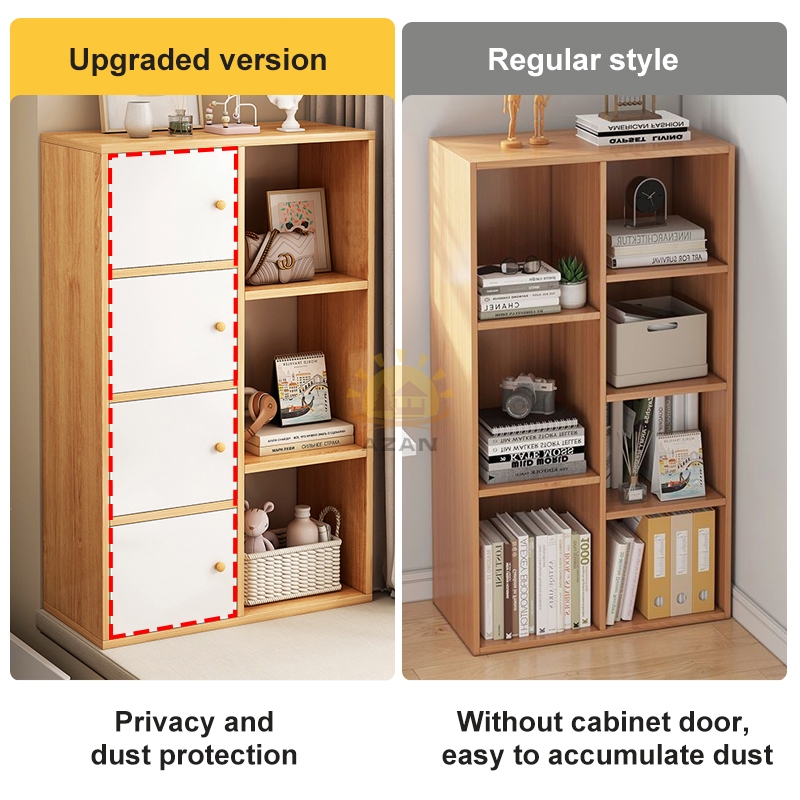 4/3 Layer Wooden Cabinet Simple Storage Cabinet Chest Of Drawers Small ...