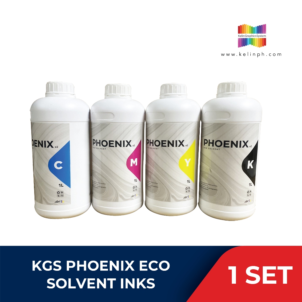 KGS Phoenix E2 Eco Solvent Ink 1 Liter for i3200/ DX5/ DX11/ XP600 for ...