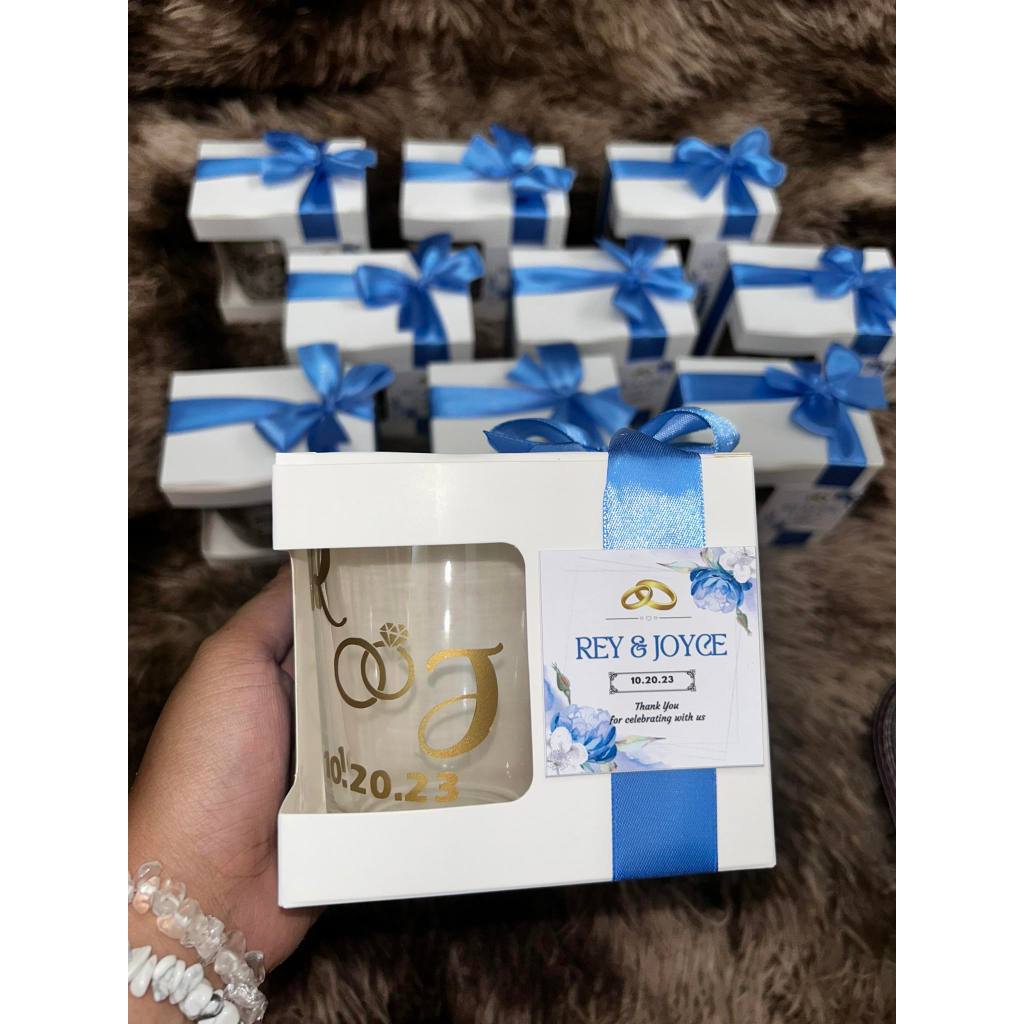 Personalized Mugs Clear Glass for souvenirs and giveaways | Shopee ...