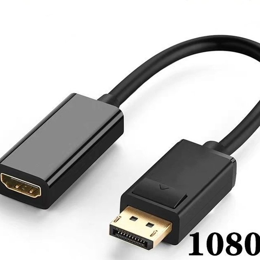 DP to HDMI Cable Adapter Display Port to HDMI Converter 1080P for PC TV ...