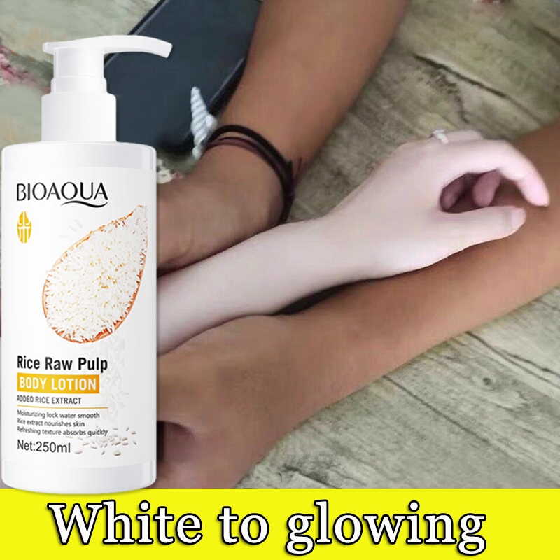 YANJIAYI White Rice Whitening Body Lotion Anti Rough Moisturizing Skin ...