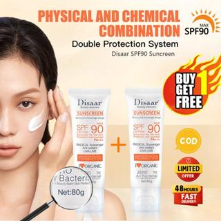 Disaar Facial SPF 90+ Skin Care Sunscreen Cream Waterproof LastingMoisturizing Protect Sunblock ...