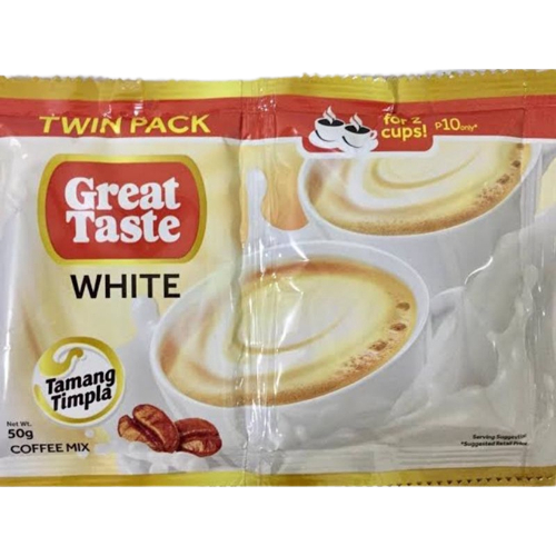 GREAT TASTE WHITE COFFEE TWIN PACK 50g.BUY 1PACK | Shopee Philippines