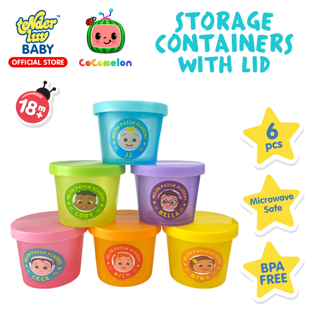 CoComelon Baby Snack Containers Storage with Lid | Shopee Philippines