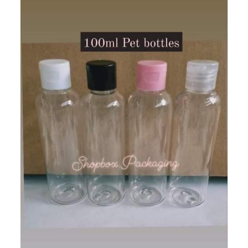 100ml plastic bottle with fliptop cap (50pcs &100pcs) | Shopee Philippines