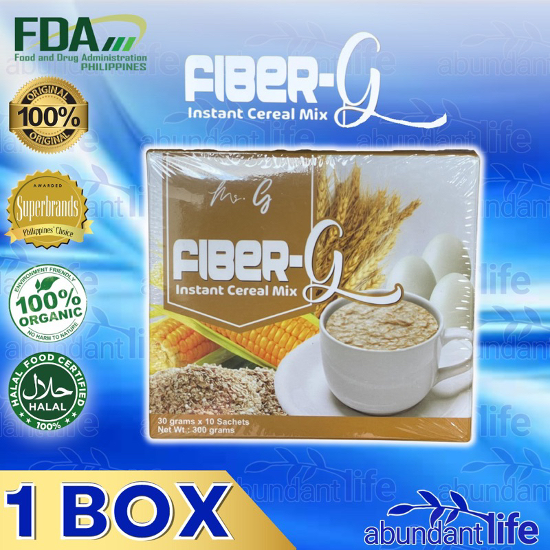 1 BOX FIBER-G INSTANT CEREAL MIX 30GRAMS ORIGINAL | Shopee Philippines