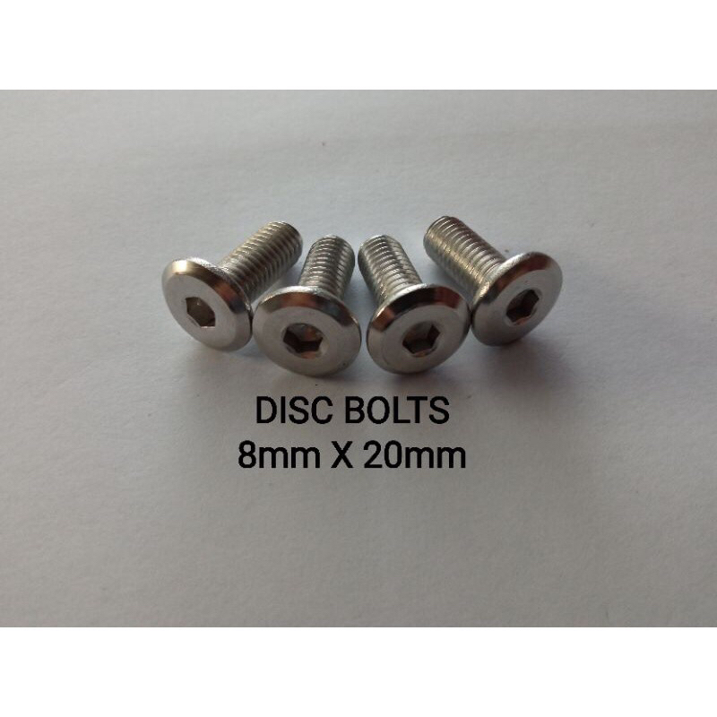 Stainless Disc Bolts 8x20mm (Universal) | Shopee Philippines