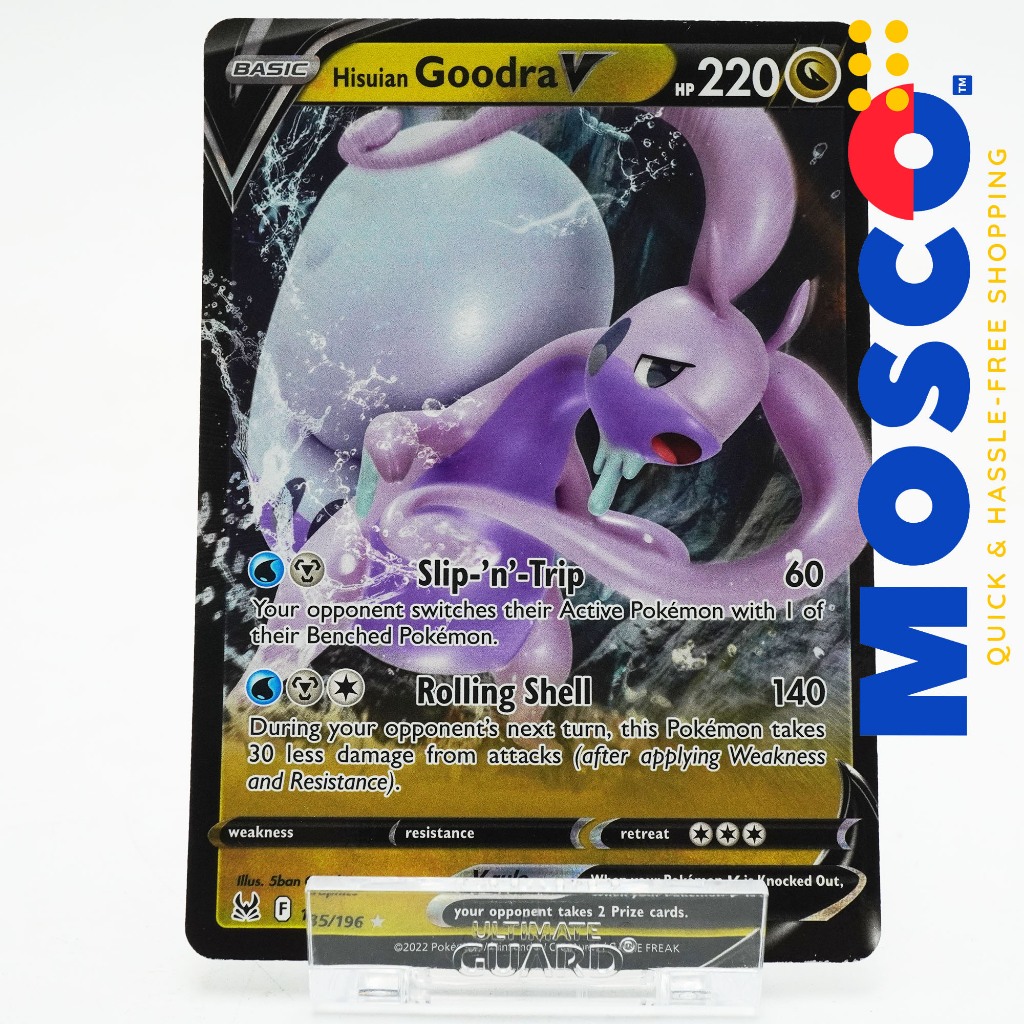 Hisuian Goodra V - 135/196 - Ultra Rare | Pokemon TCG Singles | Shopee ...