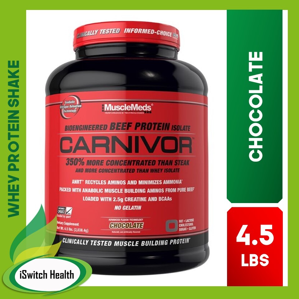 MuscleMeds Carnivore Beef Protein Isolate - 4.5lbs - Chocolate | Muscle ...