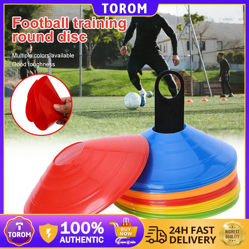 Football Training Logo Plate Round Hole Cone Set Kid Football Agility ...