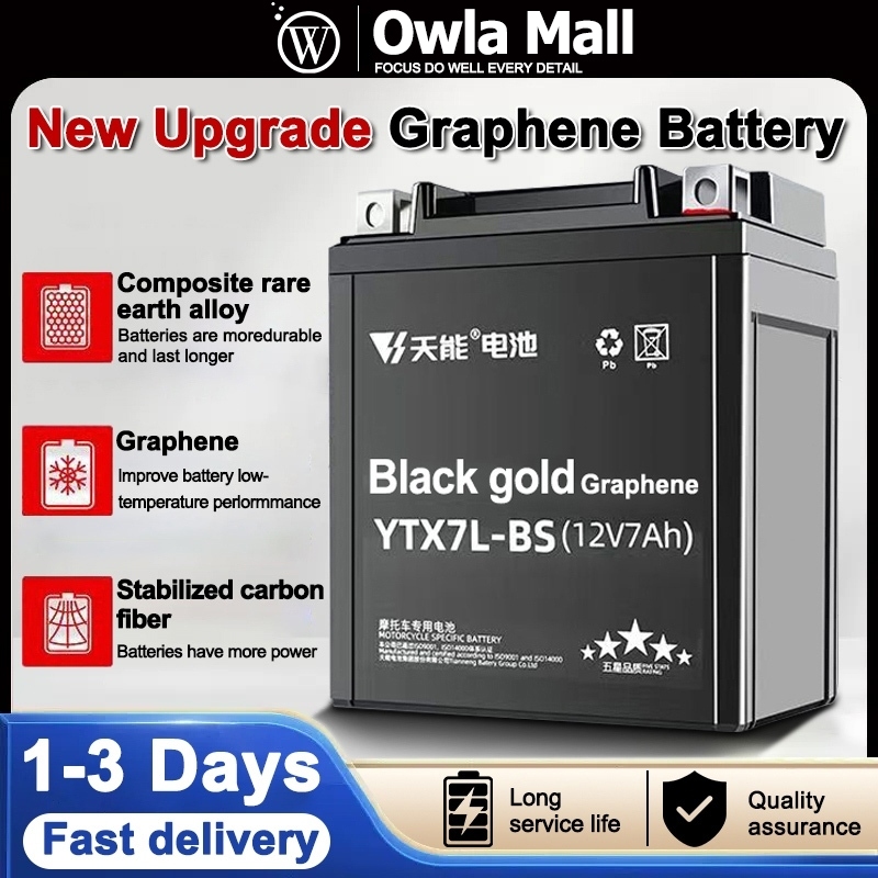 Motorcycle Battery Maintenance Free (Size 2.5L/3L/4L/5L/6.5L/7L) 12v ...