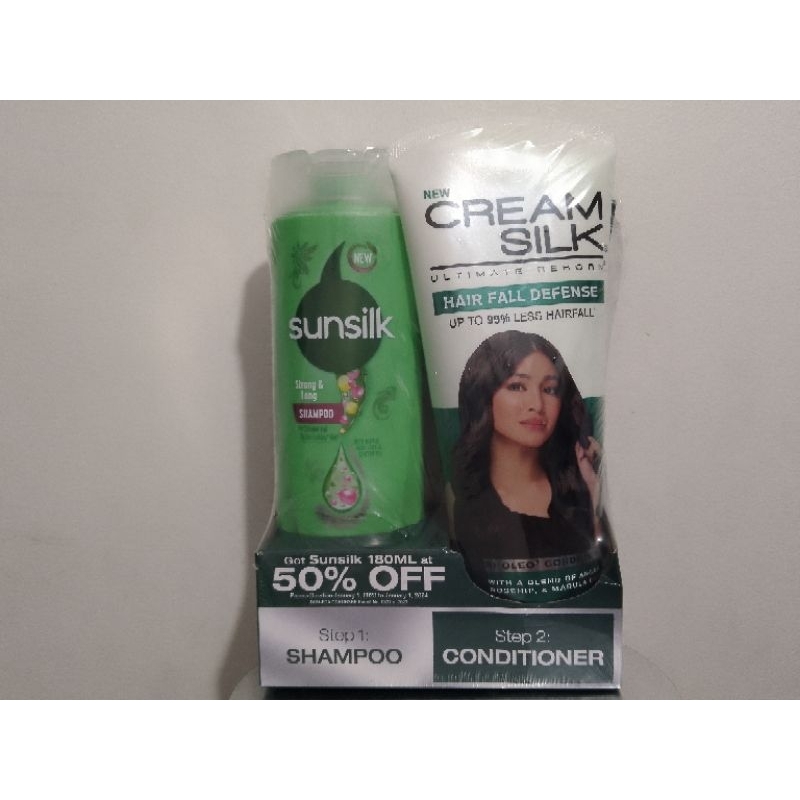sunsilk shampoo with free cream silk | Shopee Philippines