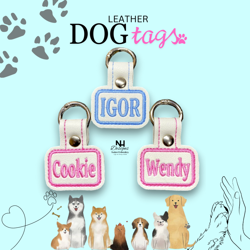 Customized Dog Tag With Embroidered Name | Shopee Philippines
