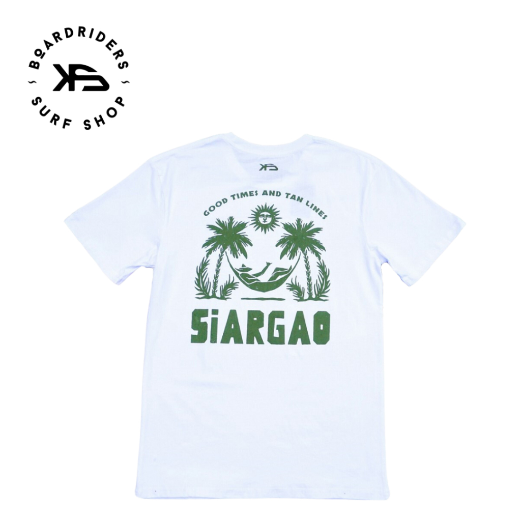 Kudo Surf Siargao Island Dreams Men's Tee (White) | Shopee Philippines