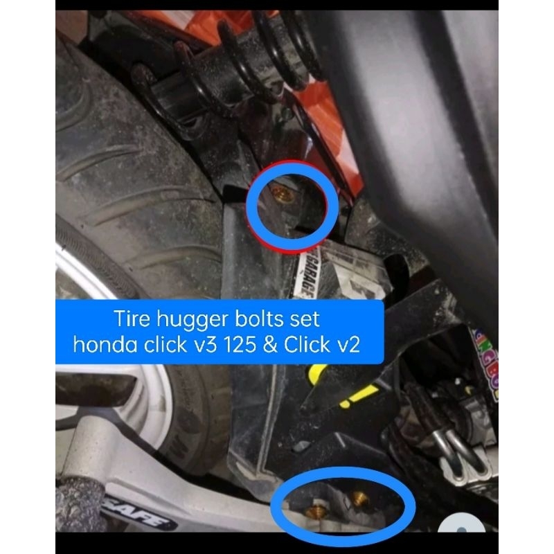 Tire hugger bolts heng for Honda Click v3/v2/v1 | Shopee Philippines