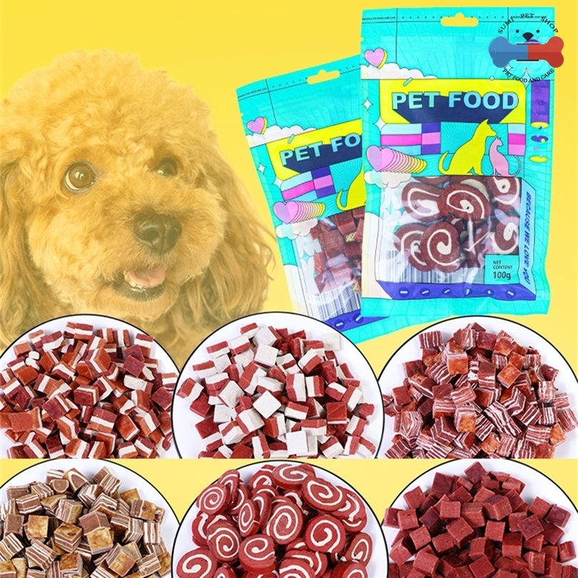 100G Pet Snack Pet Treat Dog Treat Chicken Cheese Cube Beef Cube Beef ...