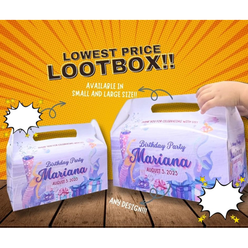 PERSONALIZED LOOT BOX by EprintsMnl (Min of 20 orders/pcs) | Shopee ...