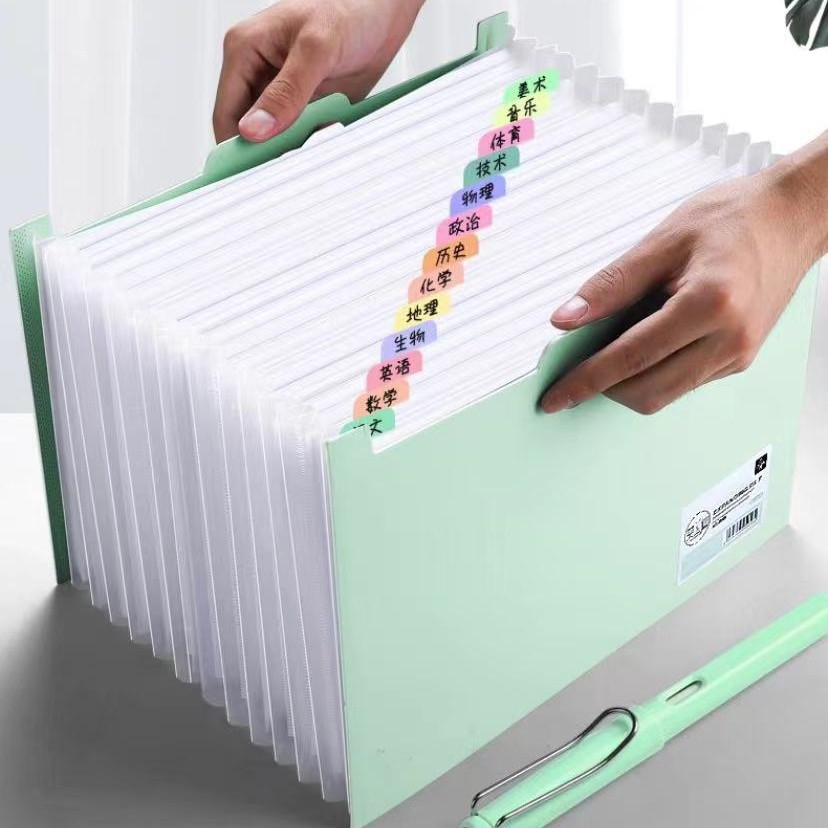 13Pockets Document File Folder School Expandable Folder Portable Folder ...