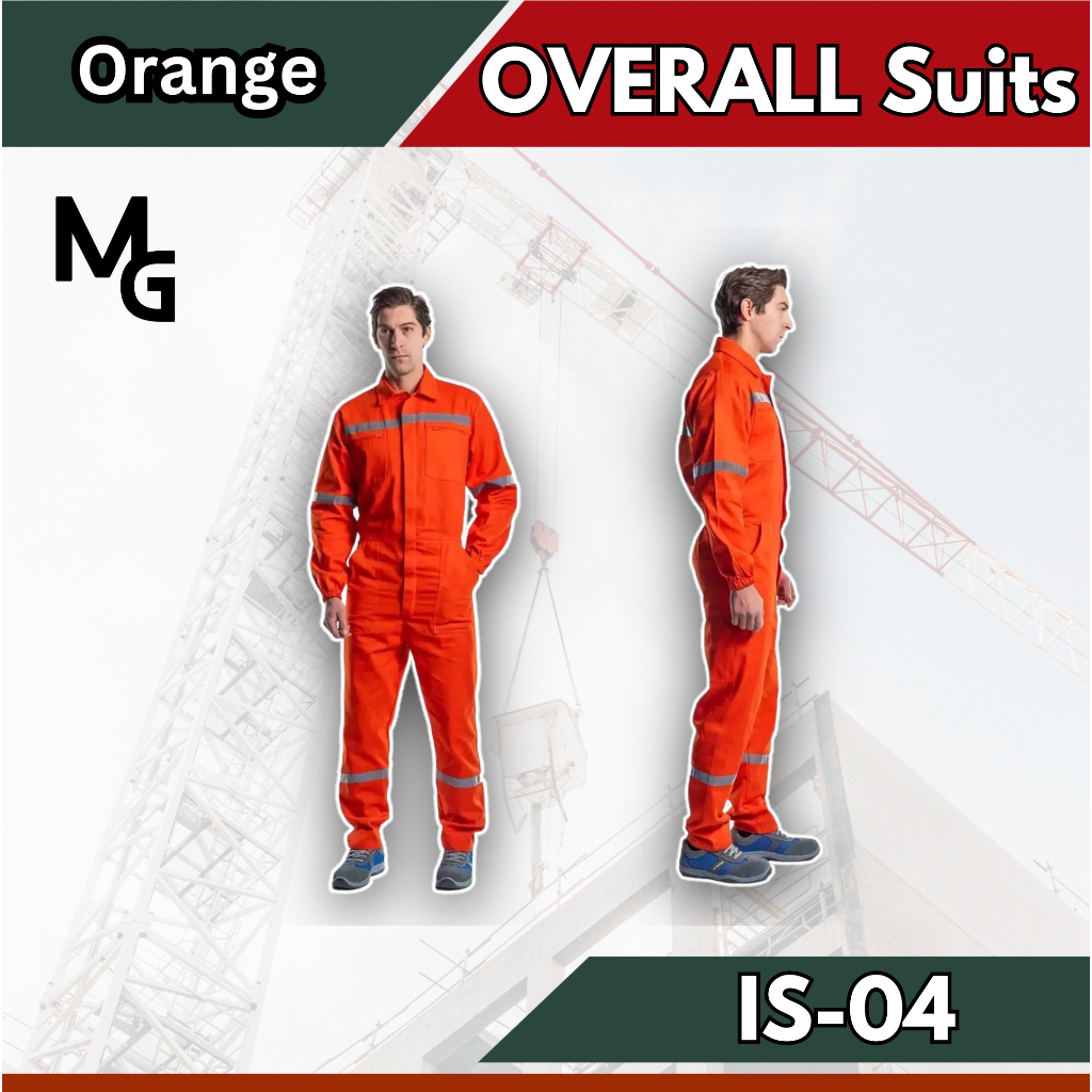 MG Industrial Polycotton Coverall Working Scrub Suits Washable Overall ...