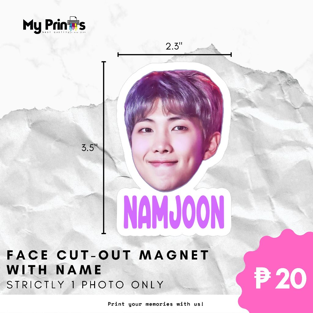 NEW Souvenir Face Cut-out with Name Ref Magnetic Photo | Shopee Philippines