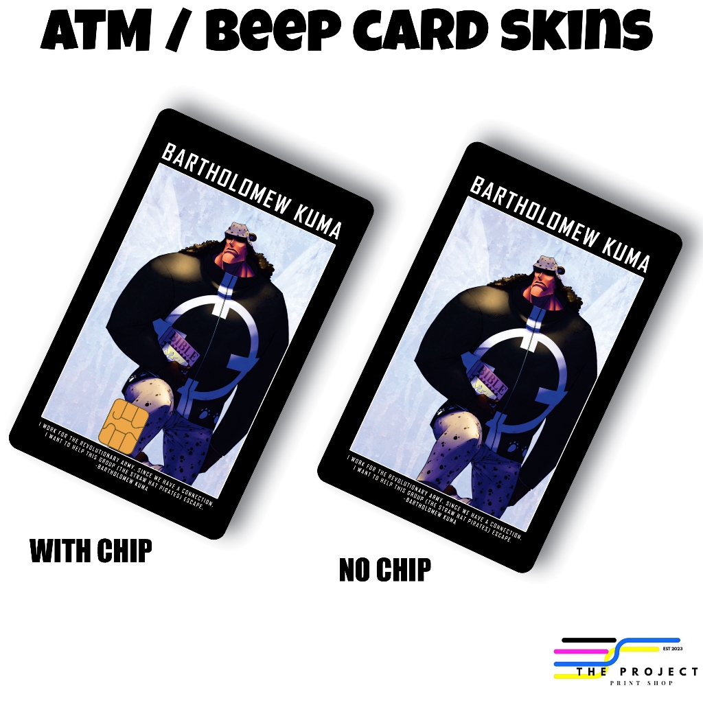 ATM/Beep Card Skin Stickers ONE PIECE. laminated high Quality Vinyl ...