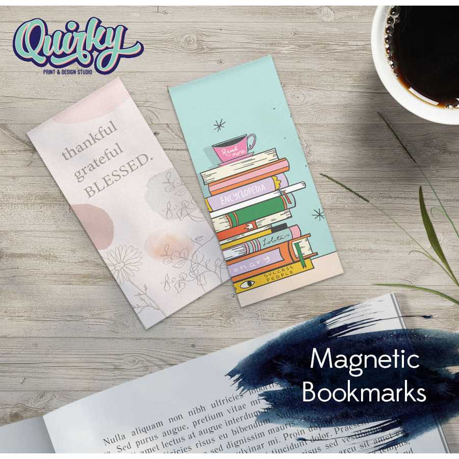 2Pc Set Cute Magnetic Bookmarks - Ideal for Marking Pages in Books ...