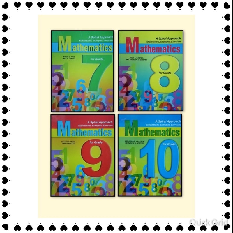 Mathematics Grade 7,8,9,10 (A Spiral Approach Explanations, Examples ...