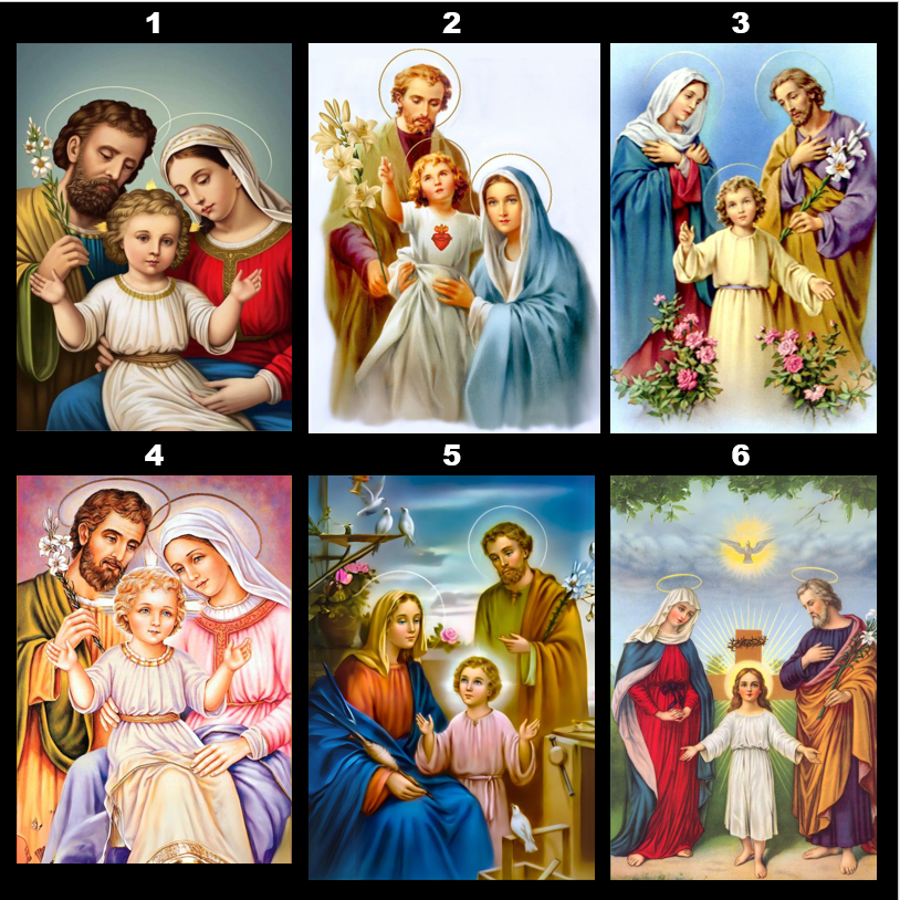 Scripture Holy Family Poster Jesus Christ God Bible Wall Home Decor ...