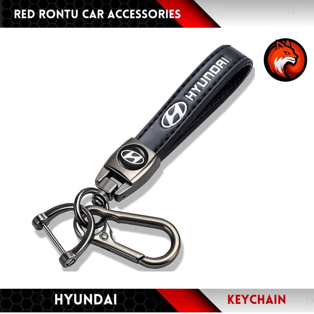 HYUNDAI Key chain, Genuine Leather Car Key chain | Shopee Philippines