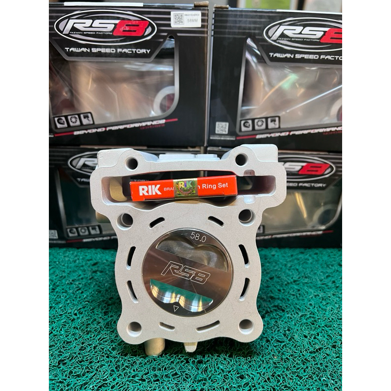 RS8 Ceramic Cylinder Block Kit for Aerox/Nmax V1/V2 58MM | Shopee ...