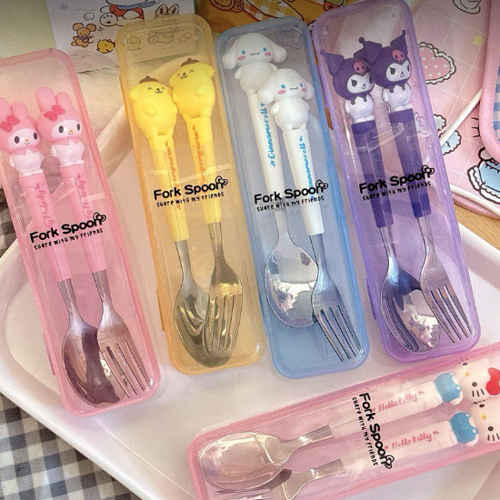 kuromi melody cinnamoroll hello kitty spoon set | Shopee Philippines