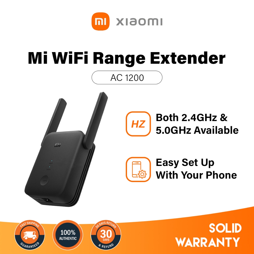 Xiaomi WiFi Extender Ac1200 5.0ghz 1200mbps Wi-Fi Signal Repeater ...
