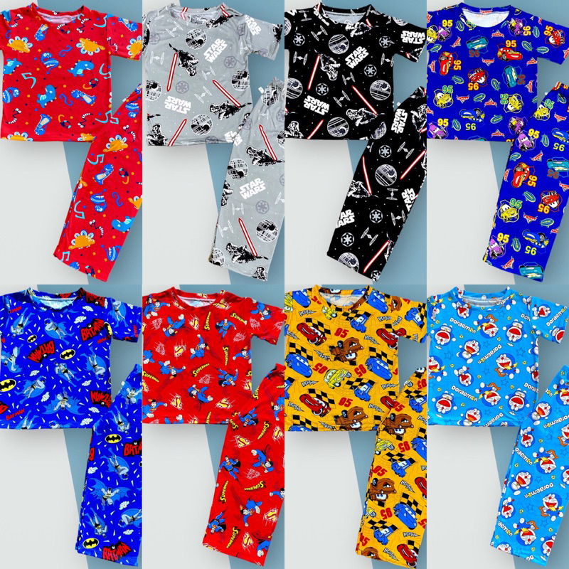 Boys Terno Pajama Kids Pajama Set | Shopee Philippines