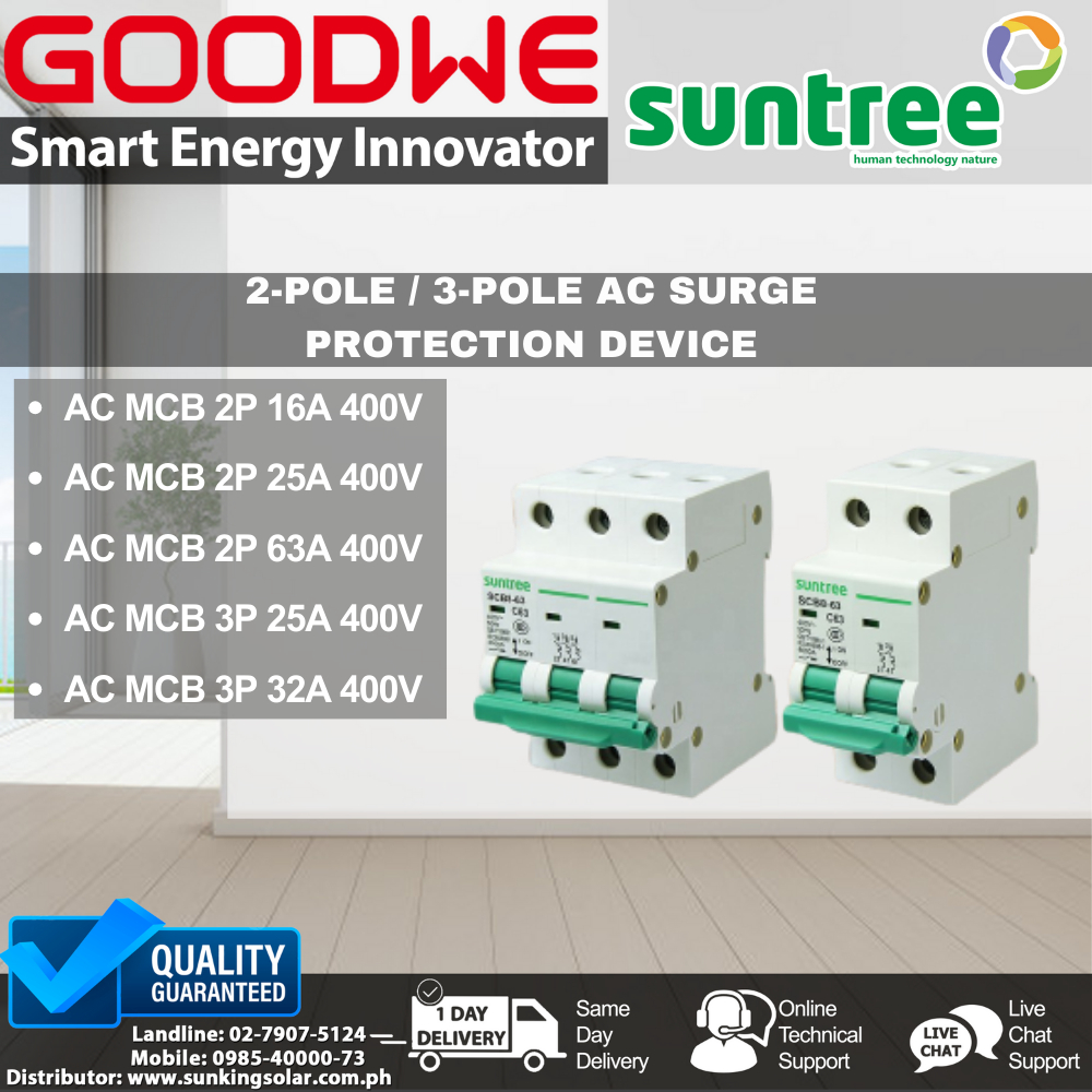 Suntree AC Circuit Breaker 2pole 3pole Miniature Din Rail Mount 3-phase ...