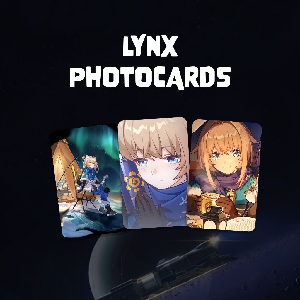 Honkai Star Rail Photocards - LYNX Textured Photocards Front and Back ...