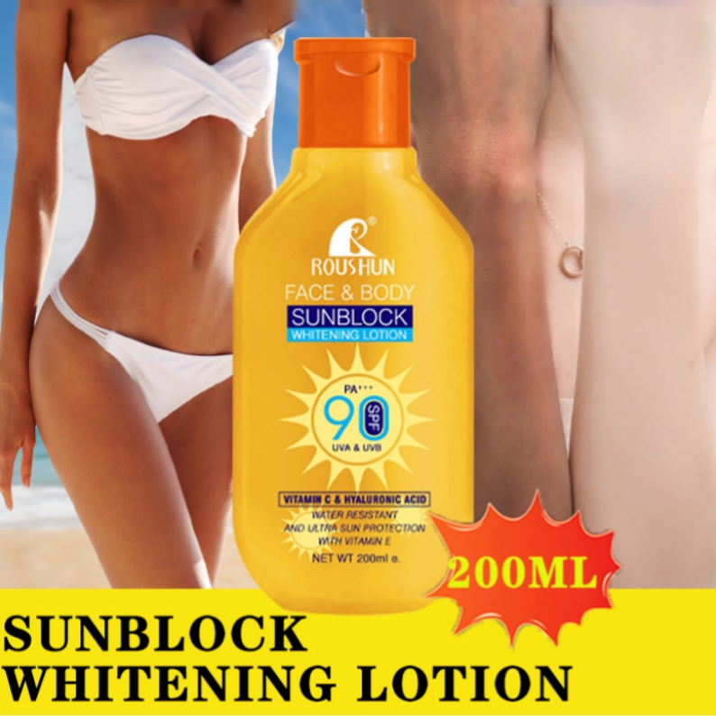 Effective Facial Sunscreen Cream SPF 90+ Moisturizer Facial Body Whitening Sunblock Anti-UV ...