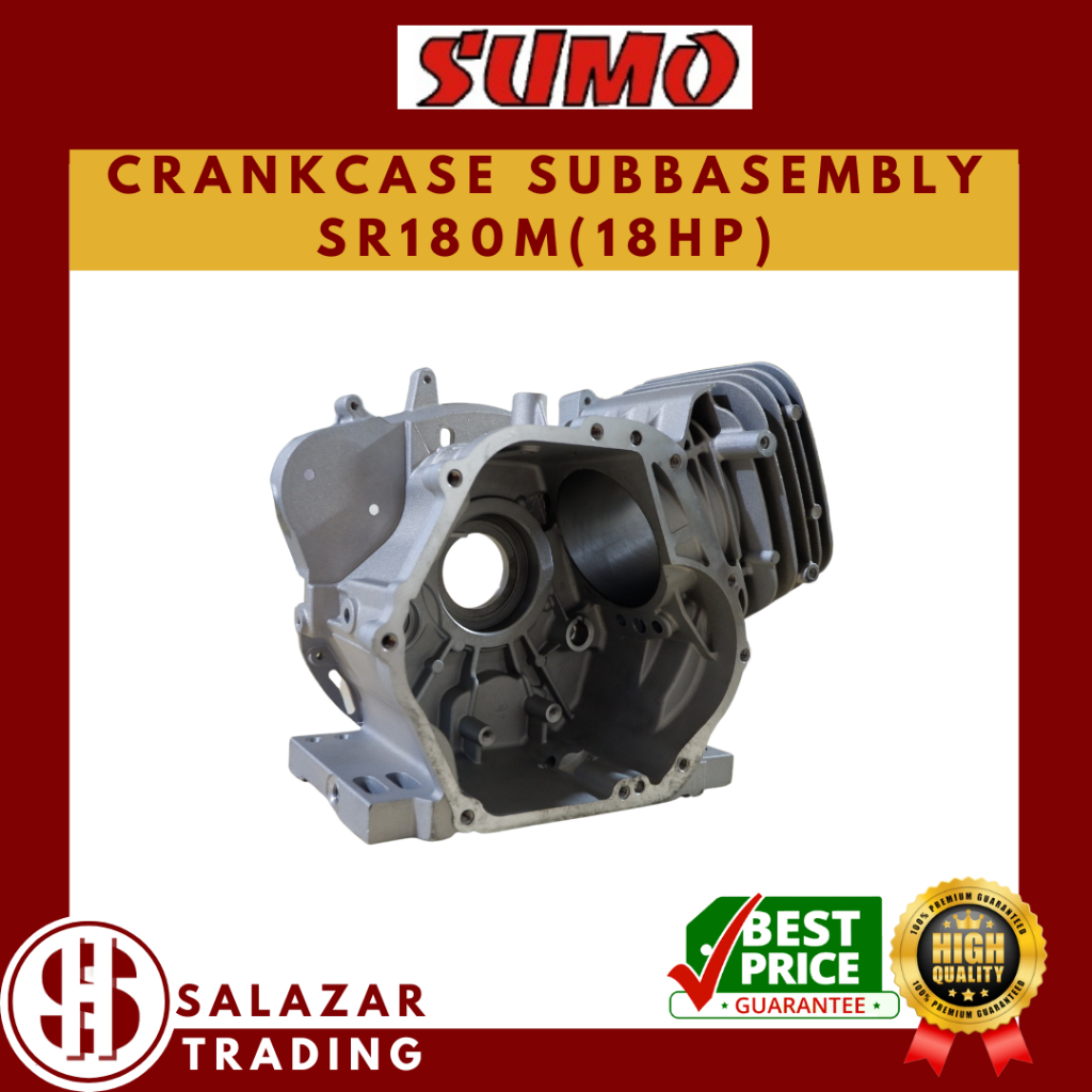 SUMO CRANKCASE SUBBASEMBLY SR180M (18HP) GASOLINE ENGINE | Shopee ...