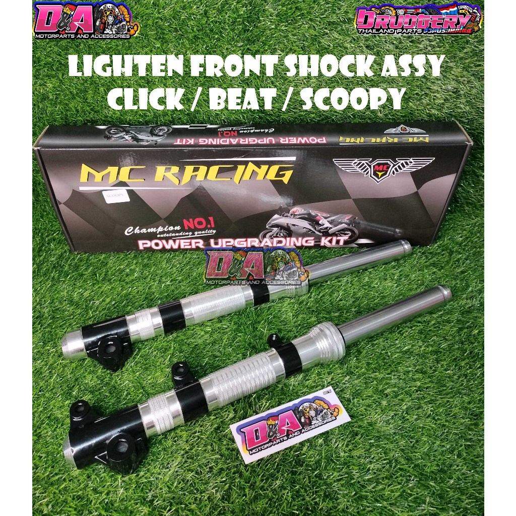 HONDA CLICK 125 / CLICK 150 / BEAT FI / BEAT CARB HUN RACING LIGHTEN FRONT SHOCK ASSEMBLY ...