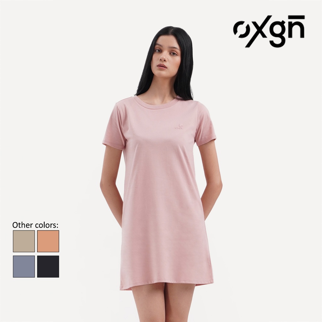 OXGN Generations Round Neck Dress For Women (Black/Blush/Blue Stone/Tan ...