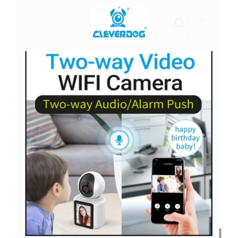 NEW!! Cleverdog Im Video Calling 2 way Ip Cctv Camera | Shopee Philippines