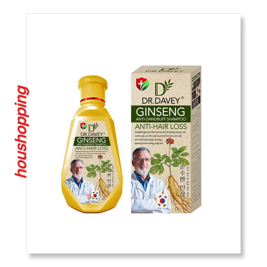 DR.DAVEY Ginseng anti-hair loss shampoo 450ml | Shopee Philippines