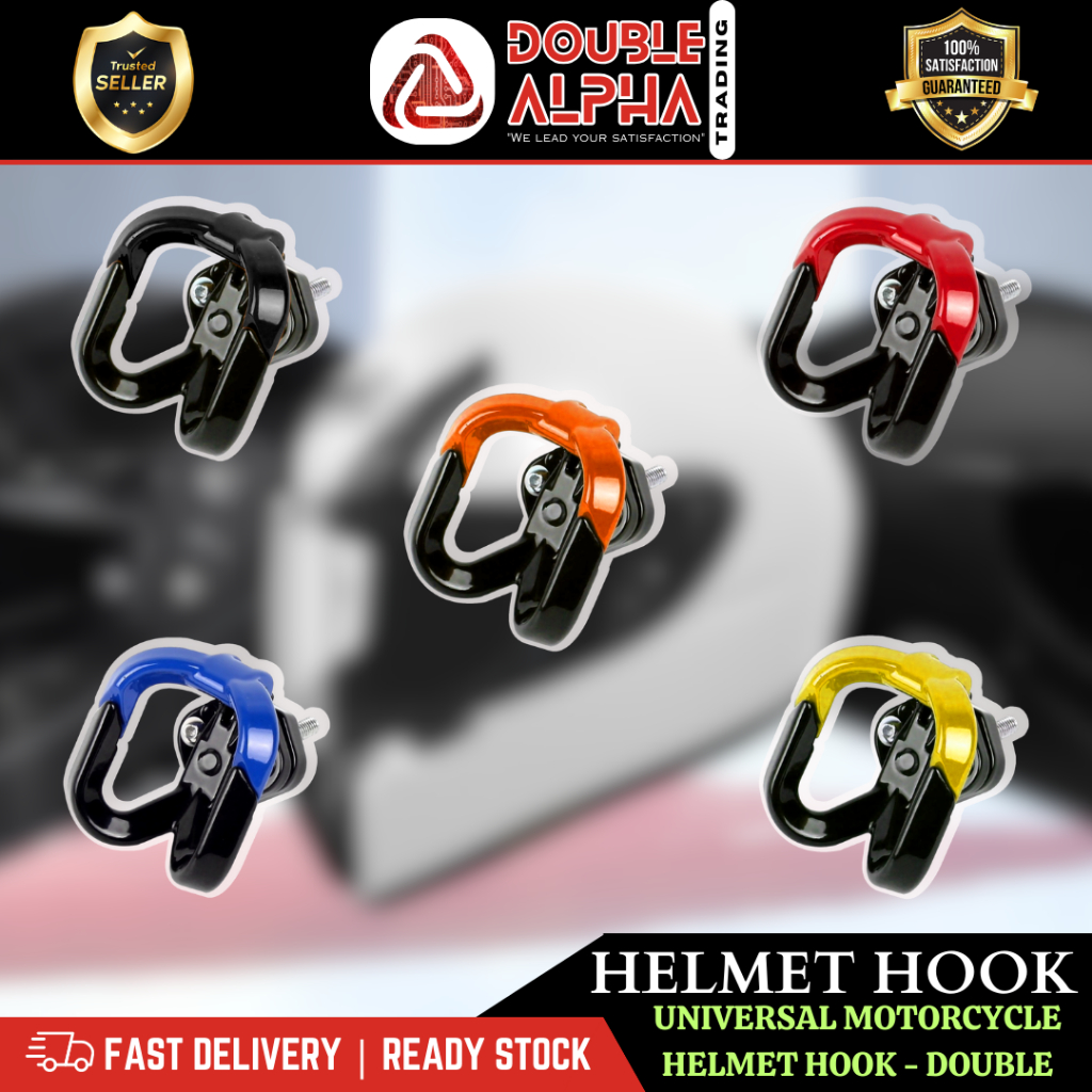 HEAVY DUTY HELMET HOOK UNIVERSAL SUITABLE FOR ALL TYPES OF MOTORCYCLE ...