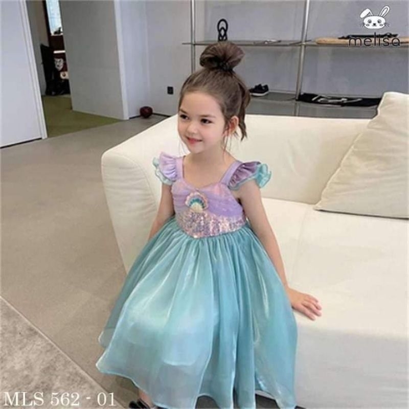 Tiny Twinkles Little Mermaid Dress Birthday Dress Party Dress for kids girl | Shopee Philippines