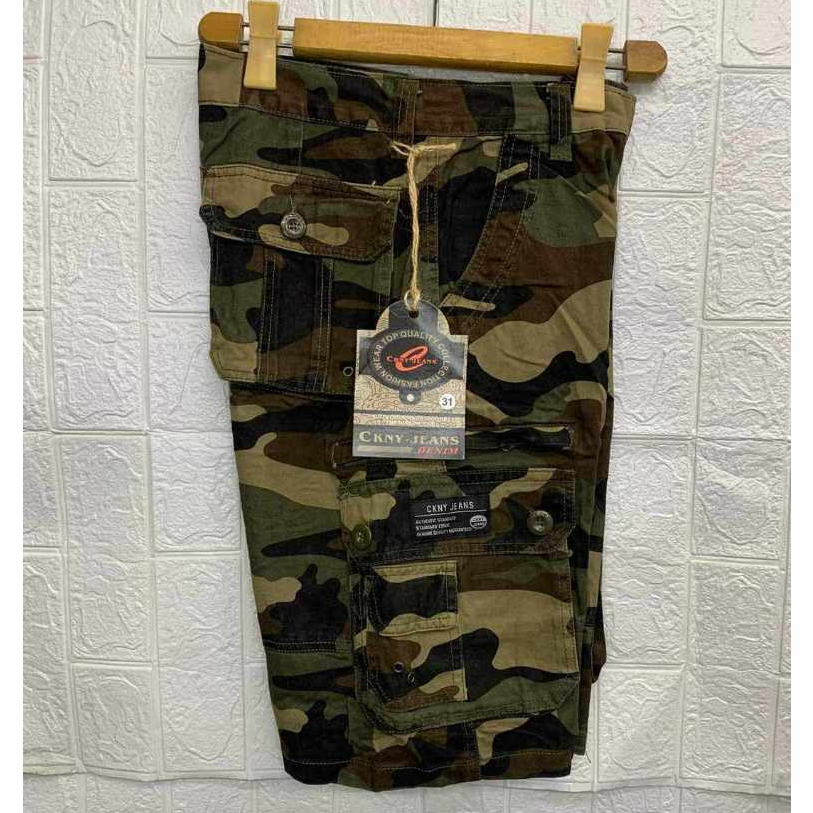 Six Pocket Cargo Short Army Short Men with FREE BELT Casual Army Short ...