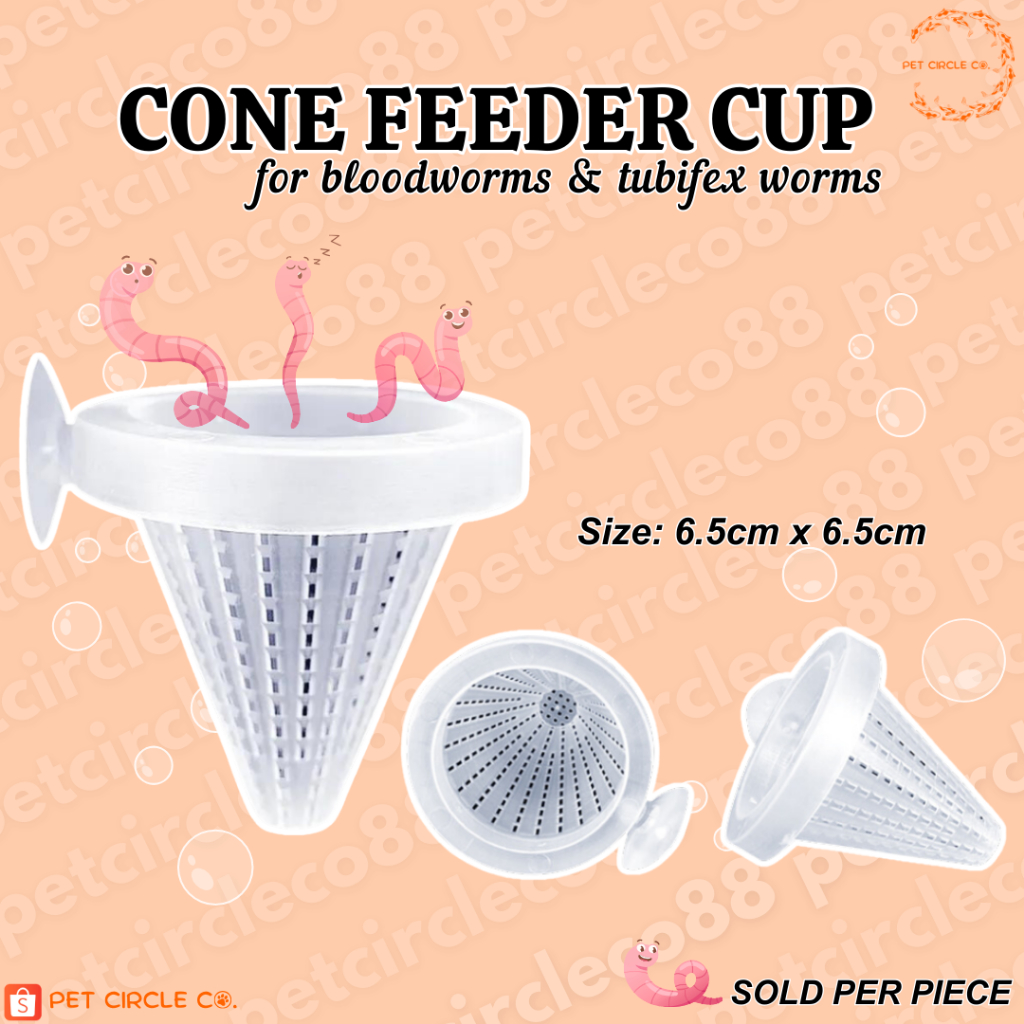 Aquarium Cone Feeder for Bloodworms & Tubifex worms | Shopee Philippines