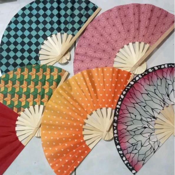 Demon Slayer inspired hand fan | Shopee Philippines