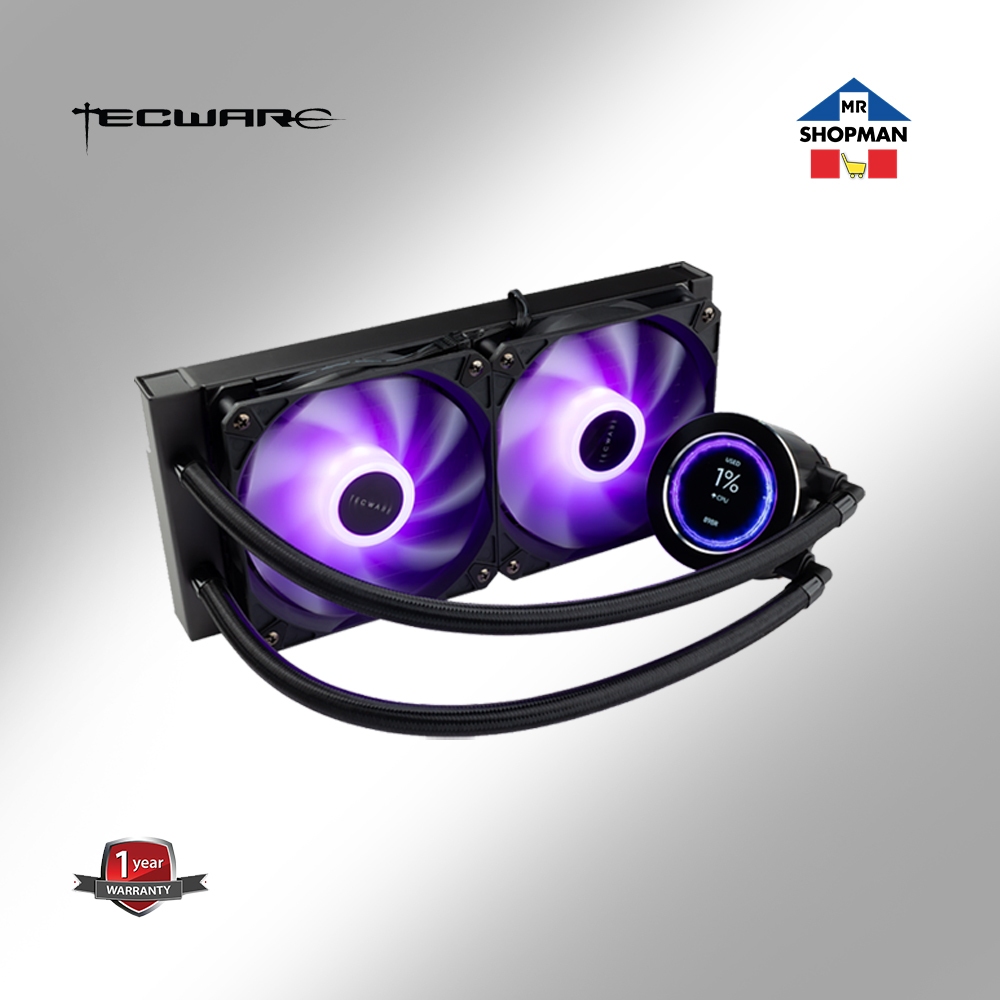 Tecware Eclipse 240 / 360 ARGB Digital LCD Liquid Cooler AIO CPU Cooler ...